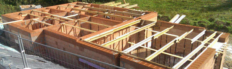 Filigrandecken und Schalung - Hausbau in Eigenleistung